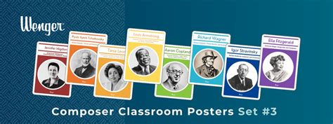 Free Set 2 Composer Classroom Posters Wenger Teacher Resources