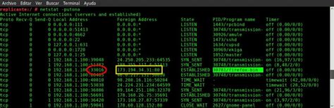Mostrar Conexiones Activas Procesos Y Puertos Abiertos Con Netstat La Mirada Del Replicante