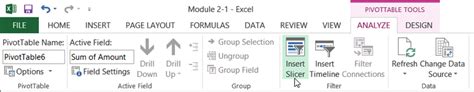 working with slicers in microsoft excel training connection
