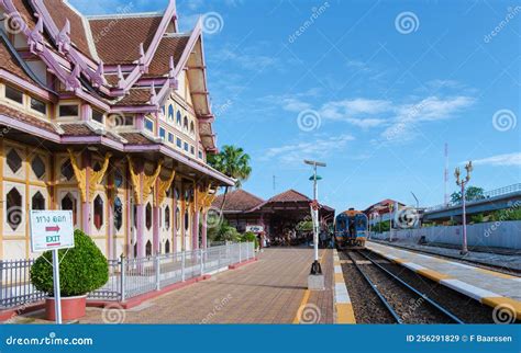 Hua Hin Train Station In Thailand On A Bright Day Stock Image Image