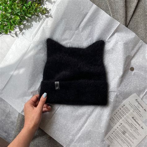 Описание мк бини кошка в 2024 г Схемы вязания шапок Вязаные шапки Вязание