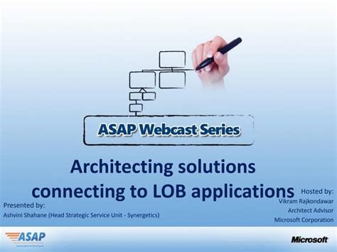 Architecting Solutions Connecting To Lob Applications Ppt