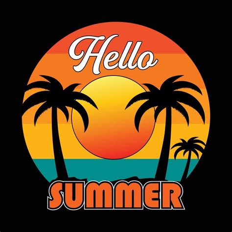 Premium Vector Summer T Shirt Design Vector Template