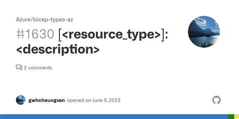 issue 1630 · azure bicep types az · github