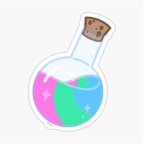 Polysexual Pride Potion Bottle Sticker For Sale By Khope713 Redbubble