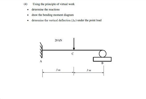 solved 4 using the principle of virtual work determine