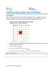 Debugging Code In Game Lab Fixing Picture Order And Square Course Hero
