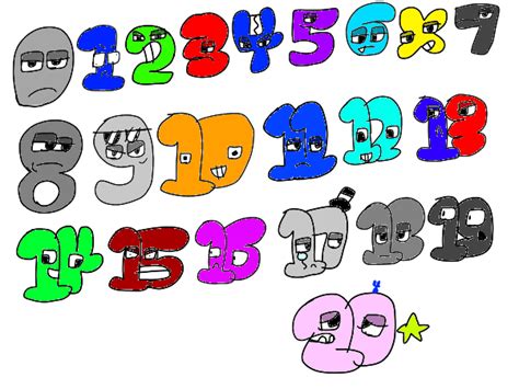 Bfdi Numbers As Lore Characters By Kingsusiepen24 On Deviantart