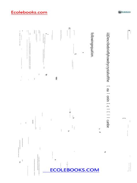 S4 Chemistry Revision And Past Papers Pdf