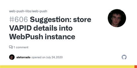 suggestion store vapid details into webpush instance · issue 606