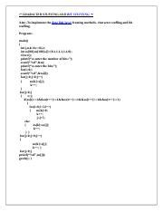 Computer Networks Lab Doc Character Stuffing And Bit Stuffing Aim To Implement The