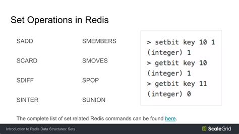 introduction to redis data structures sets ppt
