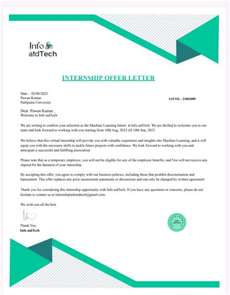 Pawan Kumar On Linkedin Infoaidtech Intern Datascience