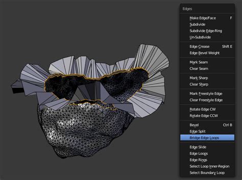 Modeling How Does One Extrude An Edge Relative To The Vertex Normals