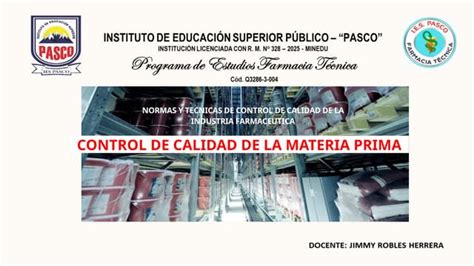 8 Control De Calidad De Materia Primapptx