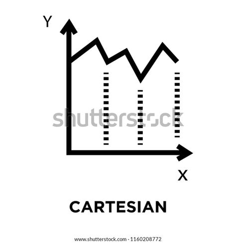Cartesian Coordinate System Icon Vector Isolated Stock Vector Royalty