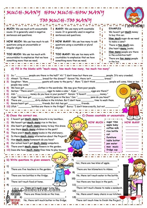 Much Many English Lessons Learn English Teaching English Grammar
