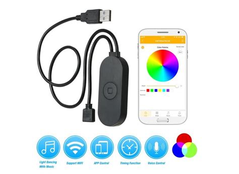 Controlador LED Smart WiFi rgb para Light Strips o Melhor Preço é no Zoom