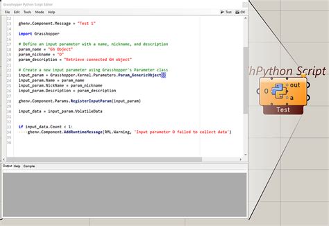 ghpython component message does not update grasshopper developer