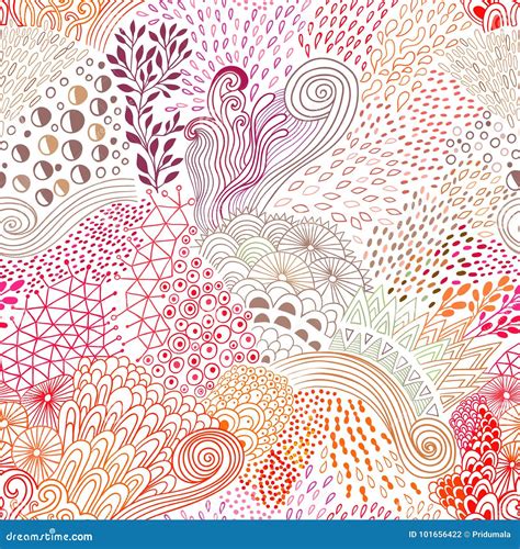 Organic Seamless Vector Pattern CartoonDealer 8145852