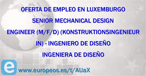 Senior Mechanical Design Engineer M F D Konstruktionsingenieur In