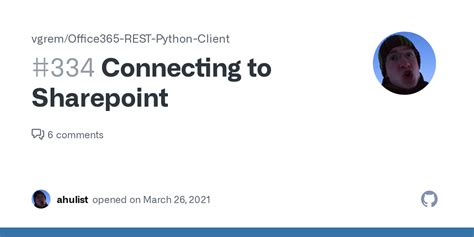 Connecting To Sharepoint · Issue 334 · Vgremoffice365 Rest Python