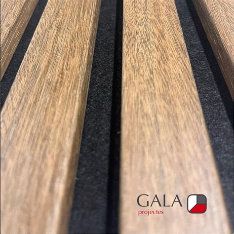 Panel Melamina AcÚstico Noce Caramel Gala Projectes