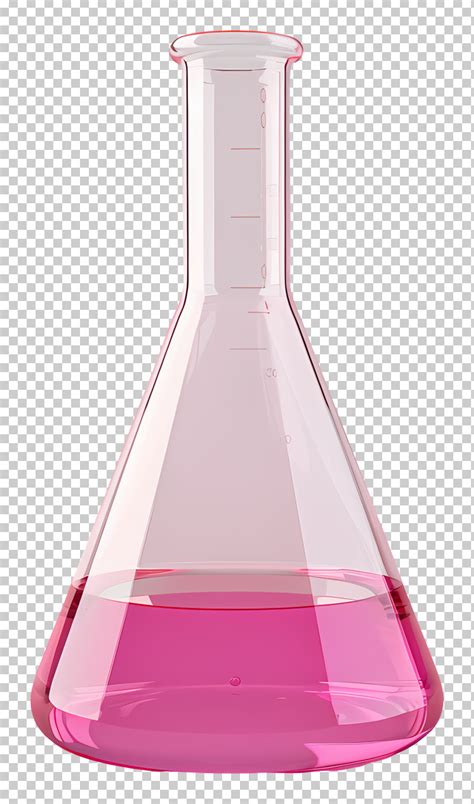 Erlenmeyer Flask Laboratory Flask With Pink Liquid Solution Png Clipart Analysis Process