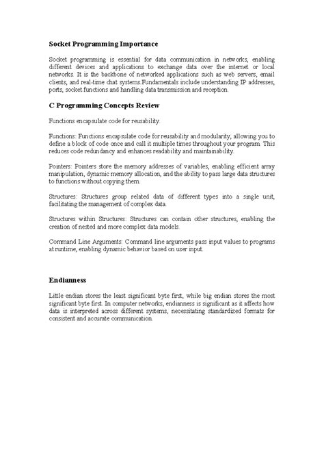 Socket Programming Importance Socket Programming Importance Socket Programming Is Essential