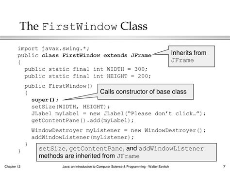 Window Interfaces Using Swing Objects Chapter Ppt Download