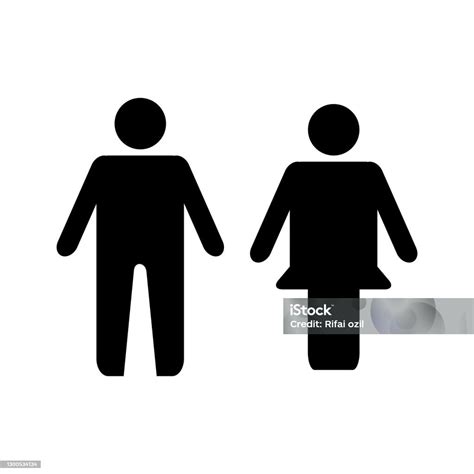 남자와 여자 사인 플랫 아이콘 디자인 벡터 템플릿 일러스트 0명에 대한 스톡 벡터 아트 및 기타 이미지 0명 검은색 관능
