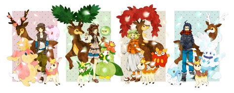 Hilda Hilbert Bianca Cheren Lilligant And 17 More Pokemon And 1
