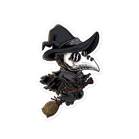 Plague Doctor Witch Chibi Kawaii Cute Cartoon Art Design Etsy