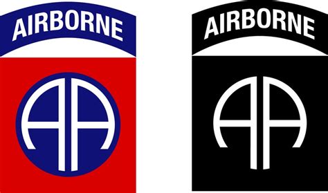82nd Airborne Logo Unit Insignia Jump Wings Airborne Tab Us Army