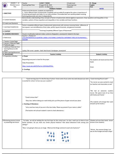 Math 8 Polynomials Pdf