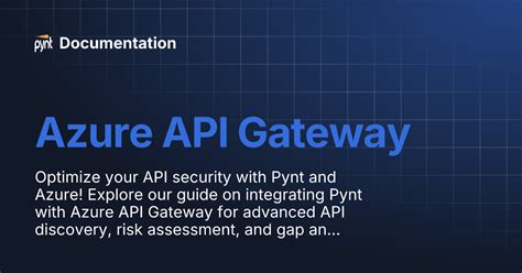 Azure API Gateway Documentation