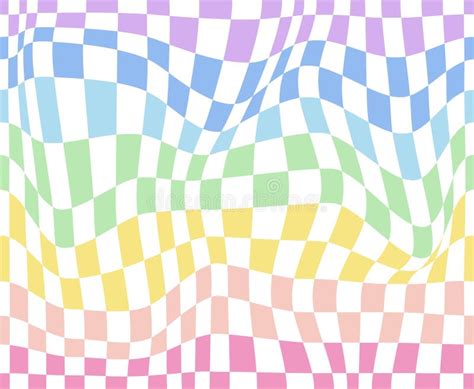 Psychedelic Checkerboard Rainbow Stock Illustration Illustration Of Vibrant Psychedelic