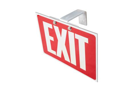 Larson Electronics Exit Sign Polycarbonate Construction Aluminum