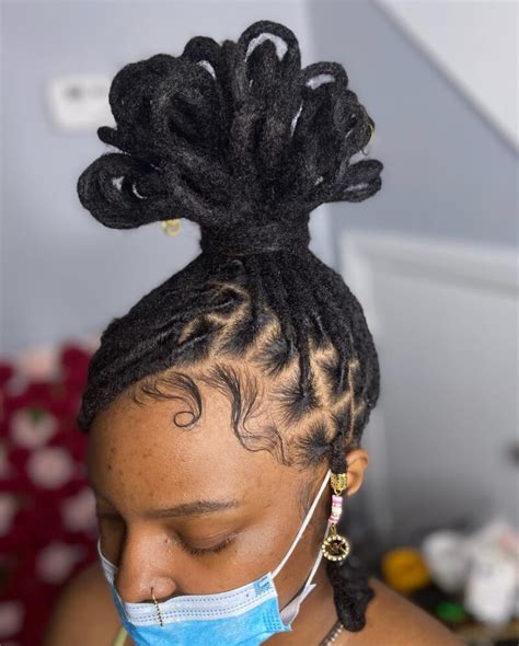 15 Petal Bun Locs Style Ideas ThriveNaija