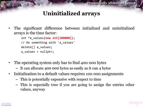 Dynamically Allocating Arrays Ppt Download