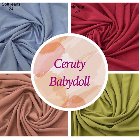 Jual Bahan Kain Ceruty Babydoll Premium Shopee Indonesia
