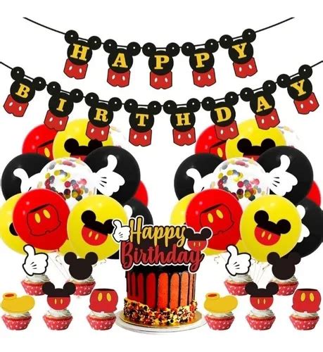 Kit Globos De Fiesta Mickey Mouse Mercadolibre