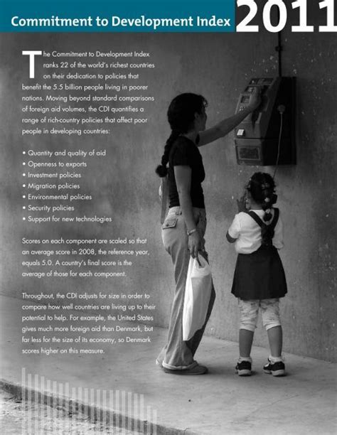 Commitment To Development Index 2011 Center For Global