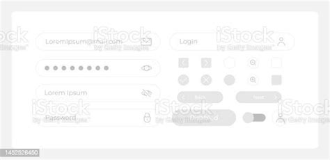 Personal Account Setting Ui Elements Kit Stock Illustration Download Image Now Accessibility