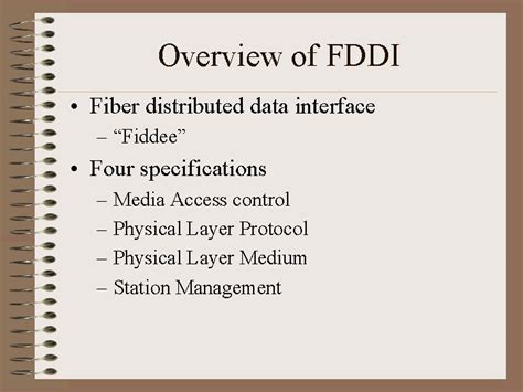 Chapter 7 Layer 2 Technologies Token Ring Fddi