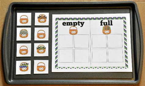 Halloween Emptyfull Sort Cookie Sheet Activity 100 File Folder