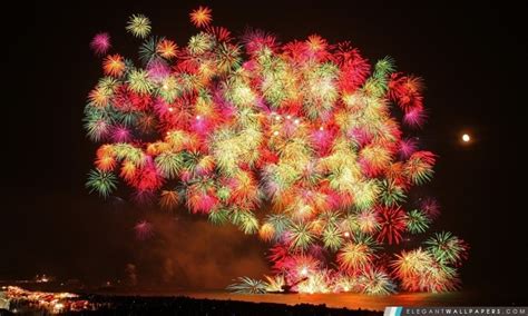 Feux d artifice du Nouvel An Fond d écran HD à télécharger Elegant Wallpapers