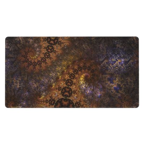 Large Mouse Pad Future Galaxy Fractal Particles Non Slip Waterproof