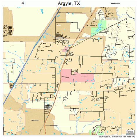 Argyle Texas Street Map 4803768