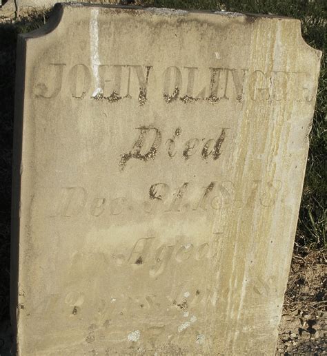 John Olinger 1805 1848 Find A Grave Memorial